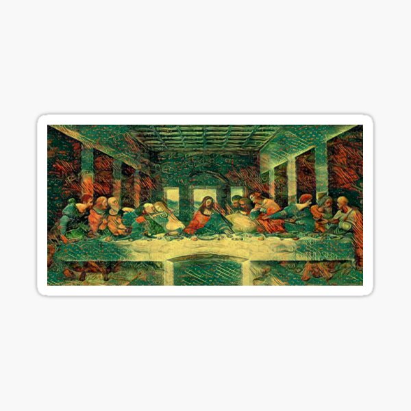"last supper" Sticker by artfulhut | Redbubble
