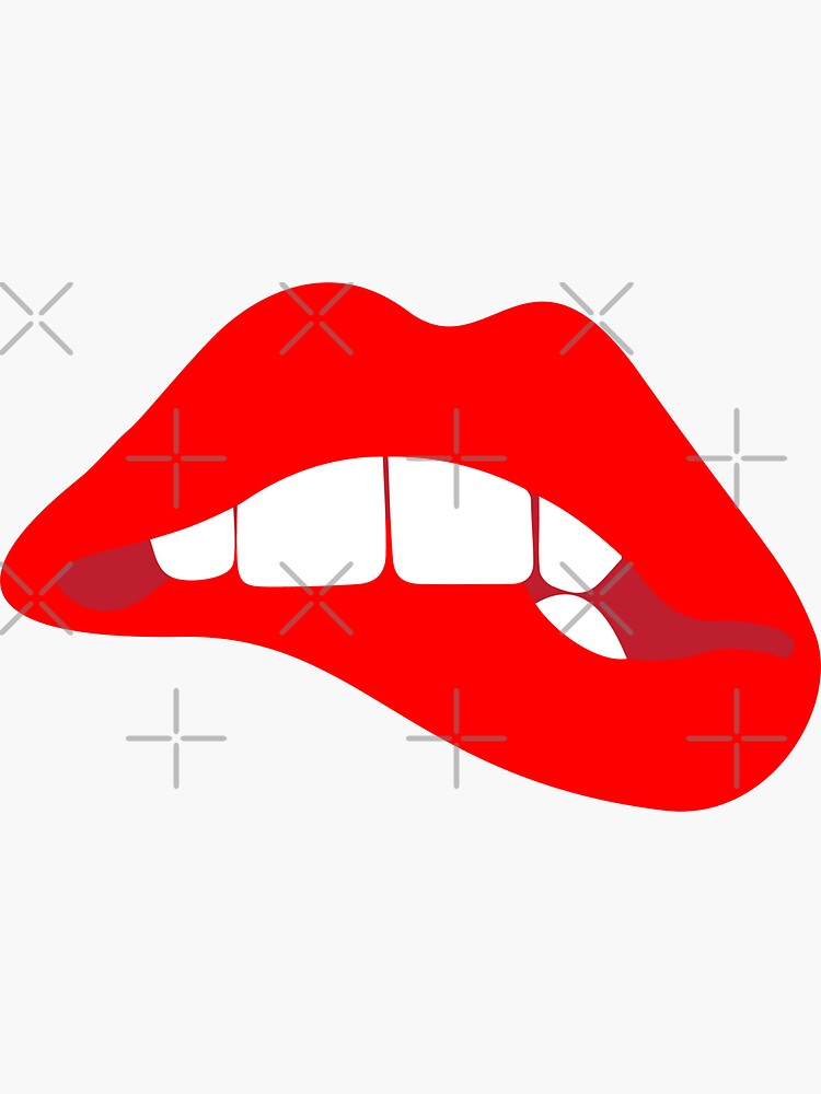 "Lips" Sticker by tmsarts | Redbubble