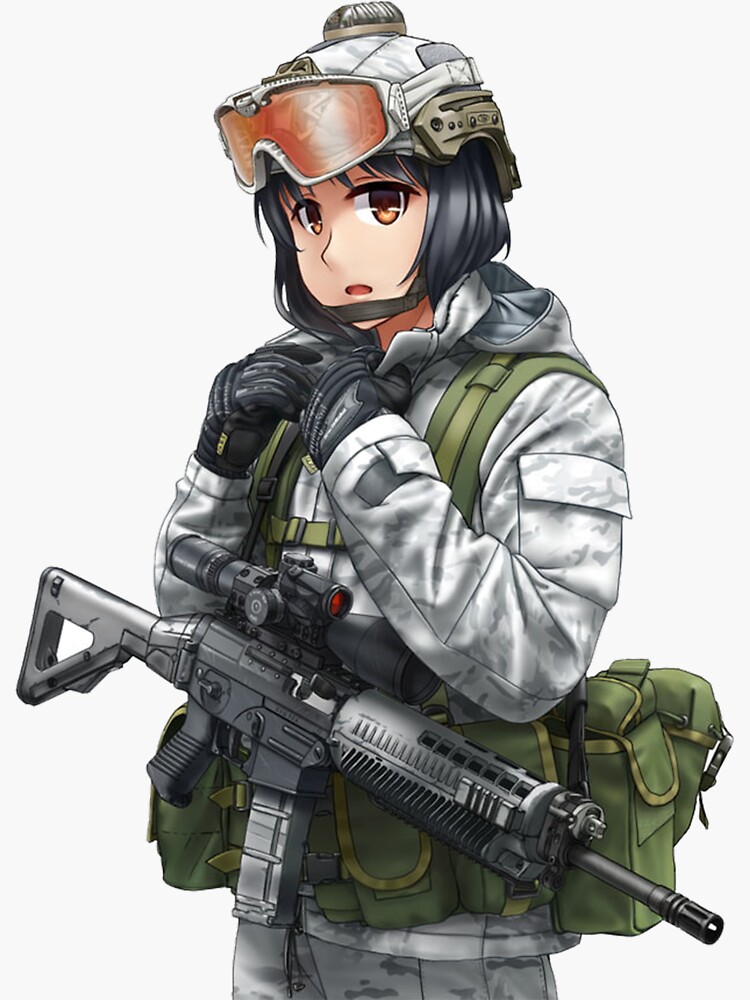 "Us Marines Anime" Sticker for Sale by Roadbubble | Redbubble