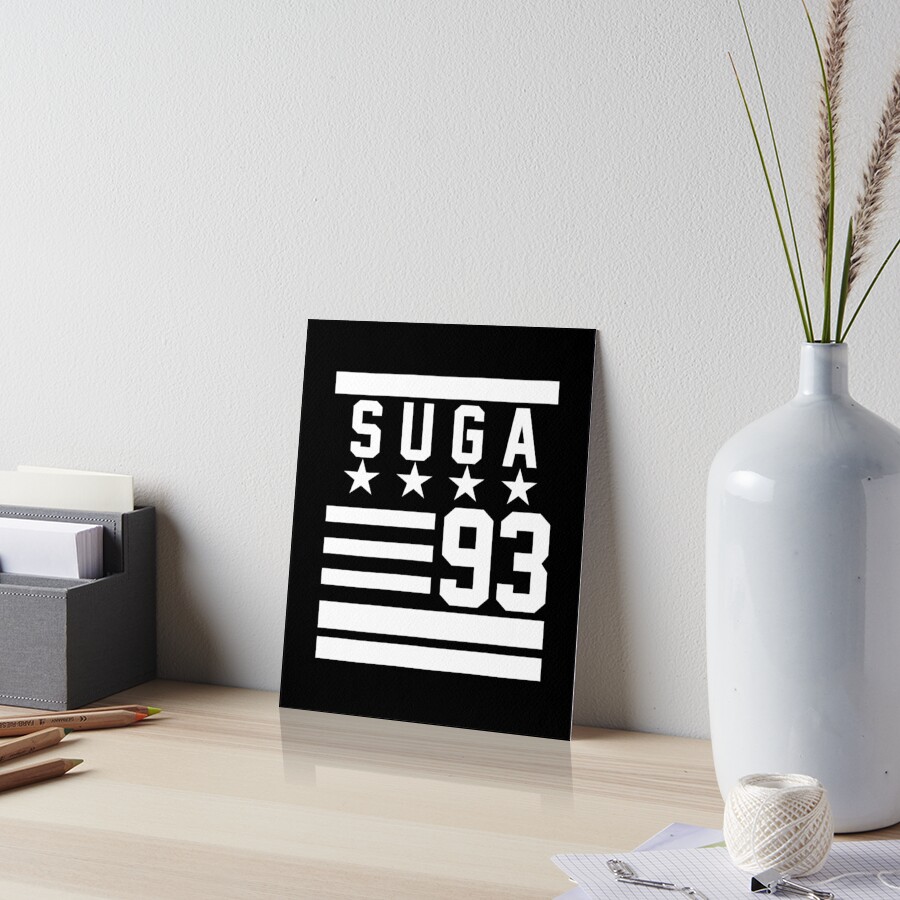 "BTS SUGA 93" Art Board Print by dexta | Redbubble