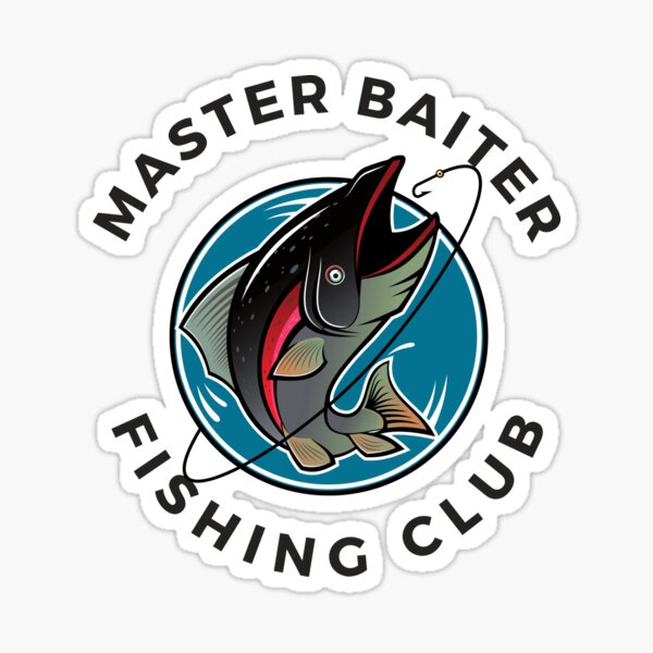 "Master Baiter Fishing,Fisherman Design" Sticker by PrixSympa | Redbubble