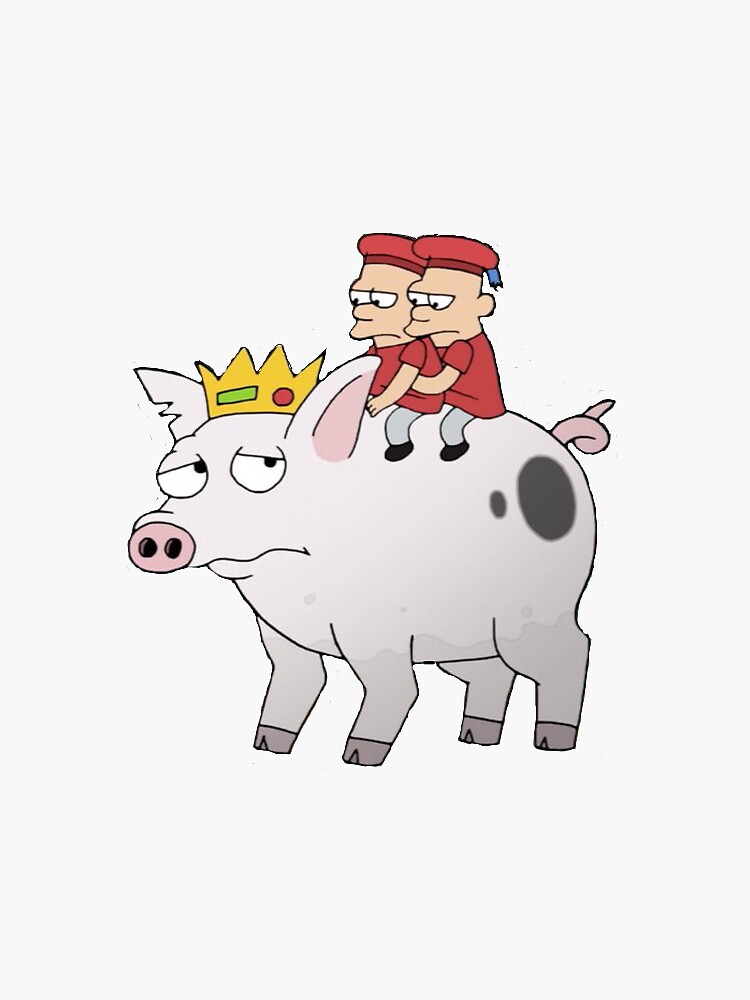 "vip and vap and pig-merkimer" Sticker by emcin | Redbubble