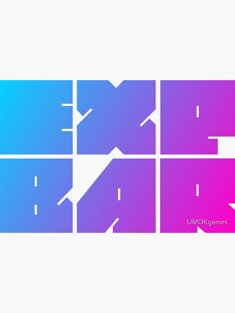 "EXP Bar Sticker" Sticker for Sale by UMOKgames | Redbubble