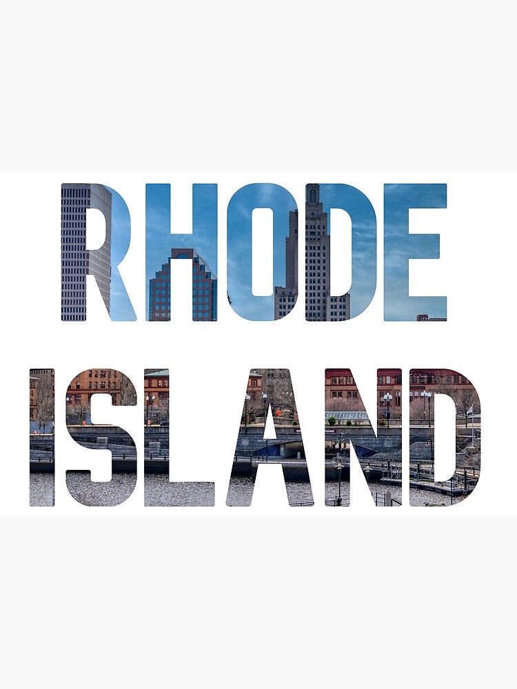 "Rhode Island Iconic Scenery Logo" Poster for Sale by 38thSeotember ...