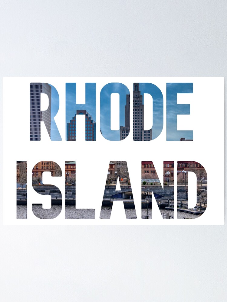 "Rhode Island Iconic Scenery Logo" Poster for Sale by 38thSeotember ...
