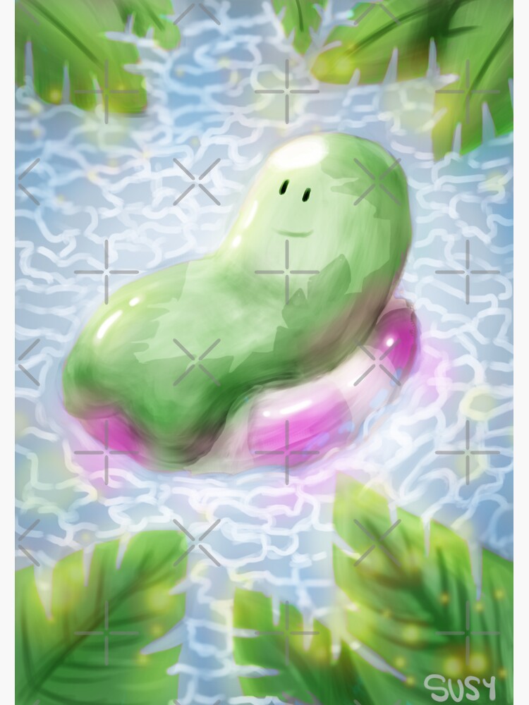 "Slimy inflatable rubber ring summer holidays" Sticker by SusyRose ...