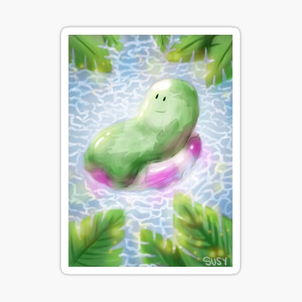 "Slimy inflatable rubber ring summer holidays" Sticker by SusyRose ...
