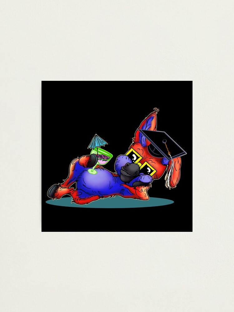 Lámina fotográfica «Fiesta De Graduación Animal Burro De Dibujos ...