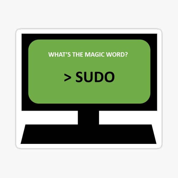 "SUDO LINUX" Sticker for Sale by Angelcoder | Redbubble