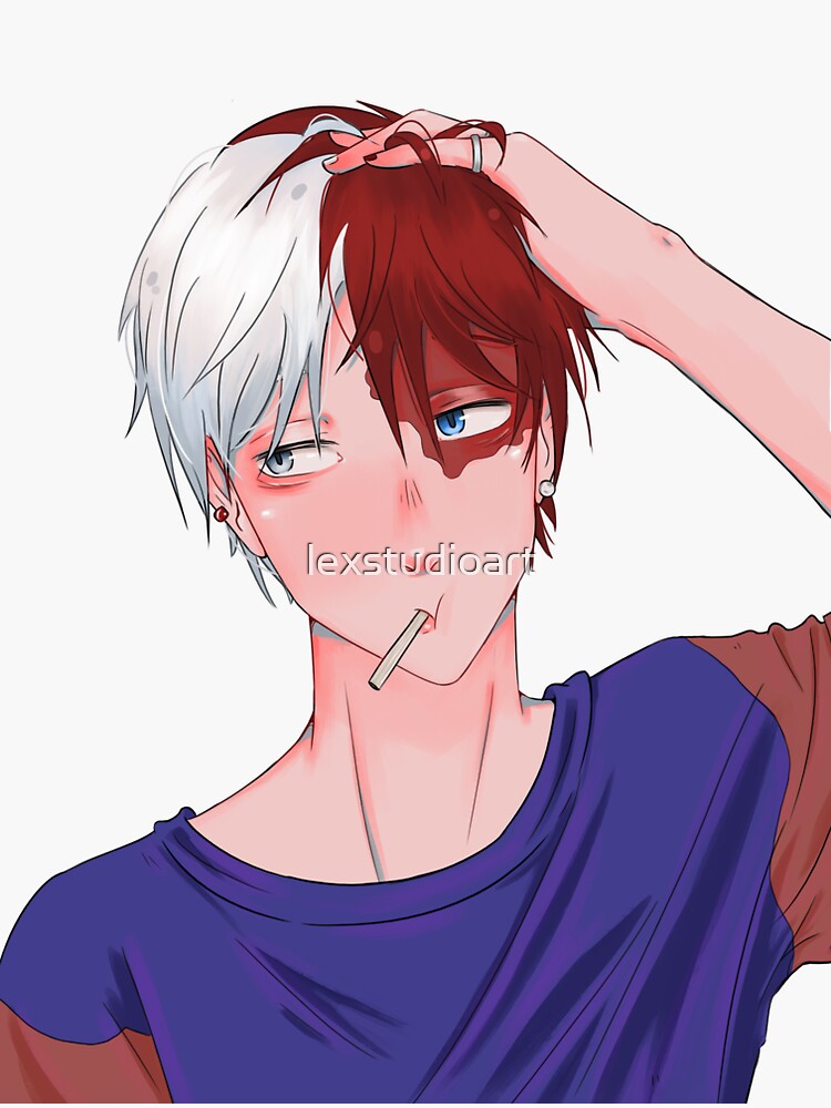 "Todoroki Shoto - No background" Sticker by lexstudioart | Redbubble