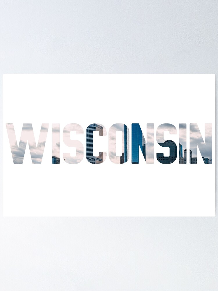 "Wisconsin Iconic Scenery Logo" Poster for Sale by 38thSeotember ...