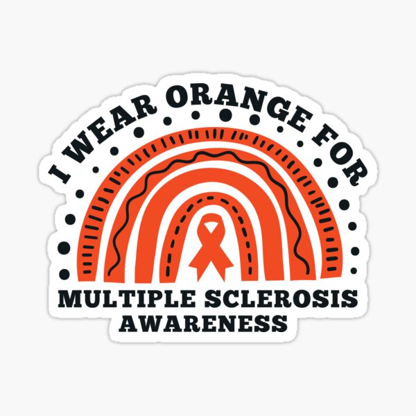 "Multiple Sclerosis Awareness,Month 2022" Sticker by iliasdesigner ...