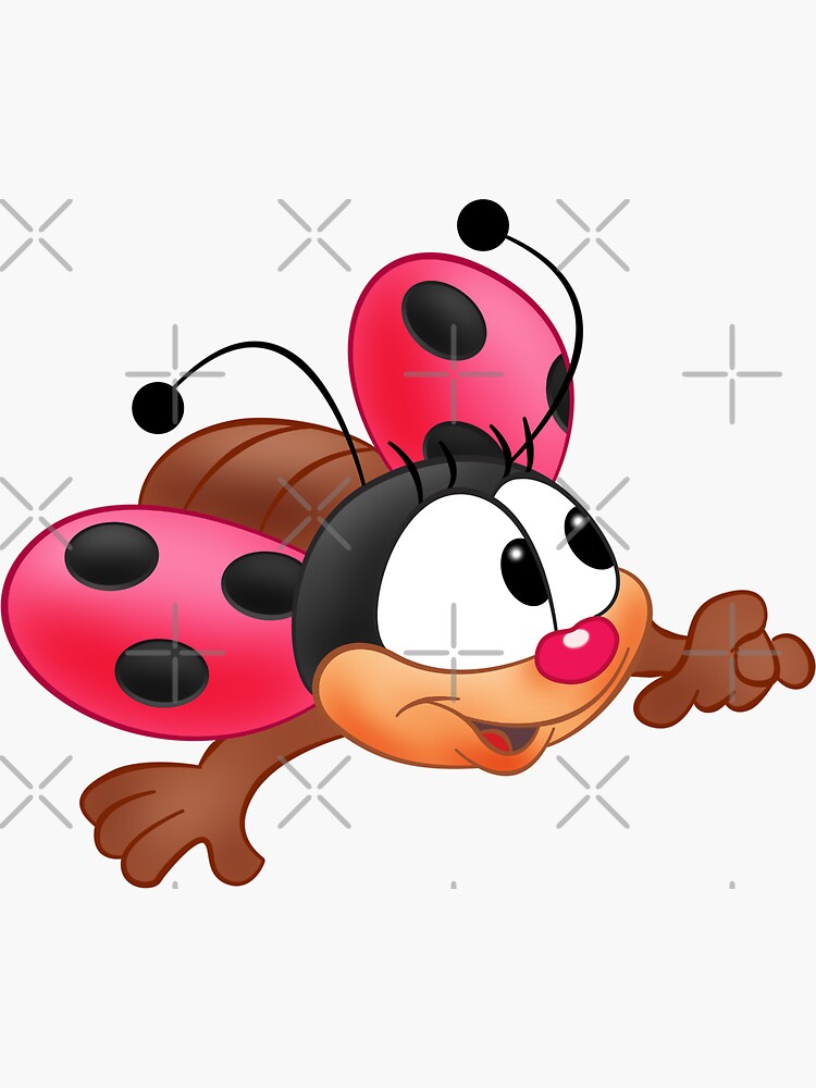 "Smiling Ladybug" Sticker by lerta | Redbubble