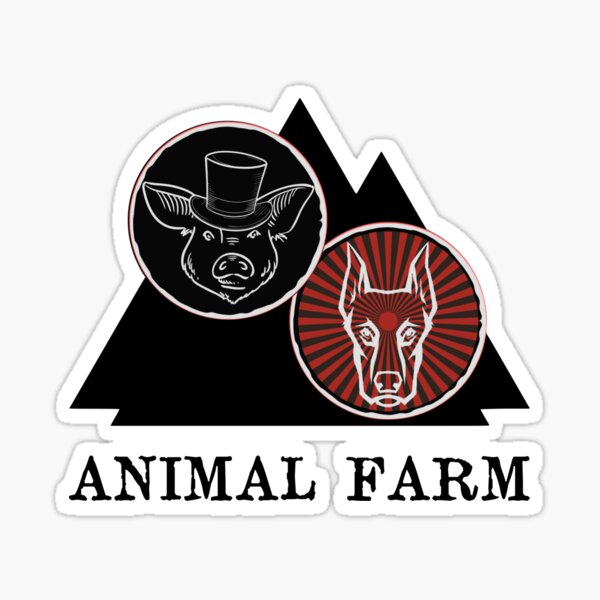 "ANIMAL FARM" Sticker by ByLilli | Redbubble