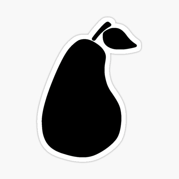 "Pear phone logo" Sticker by PopCultureWear | Redbubble