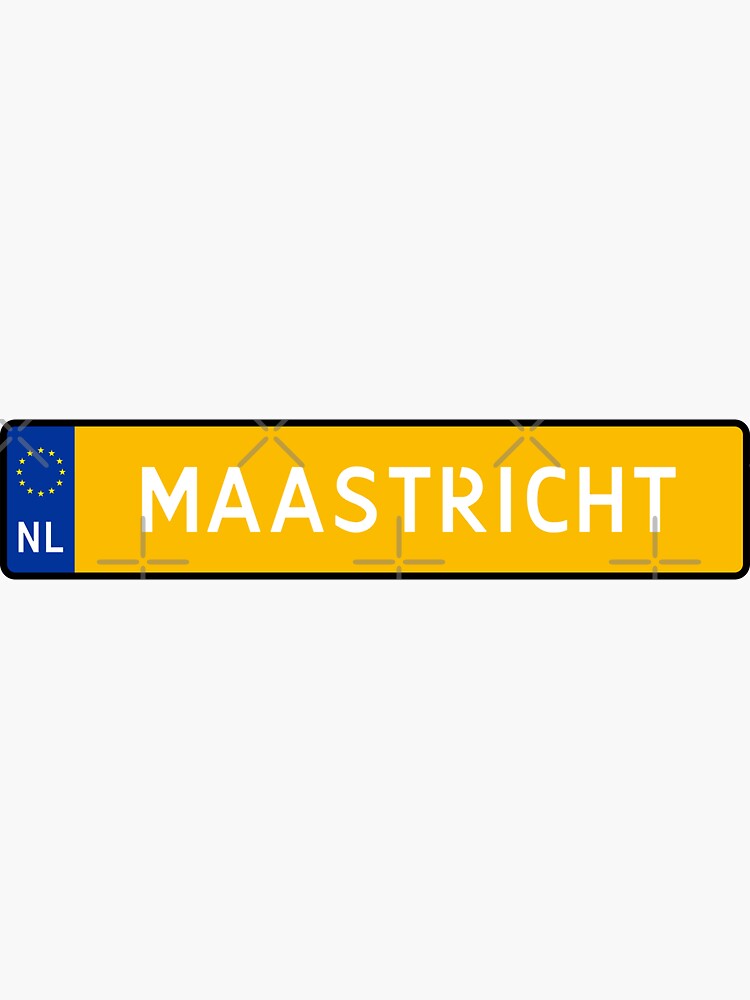 "Maastricht Kenteken" Sticker for Sale by snxworld | Redbubble