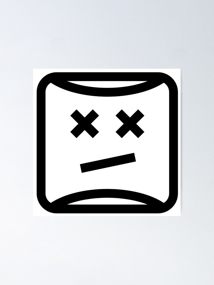 "Sad Game Over Face" Poster for Sale by jamcaYT | Redbubble