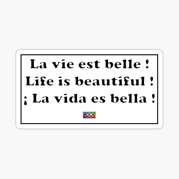 "Copie de Life is beautiful (Plain Text français - English - español ...