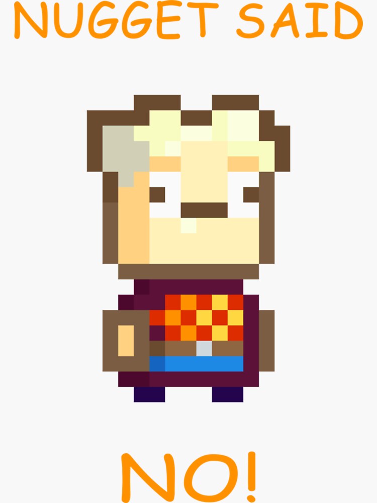 "Kindergarten Game Nugget Said No! Sticker" Sticker by meadowdudl ...