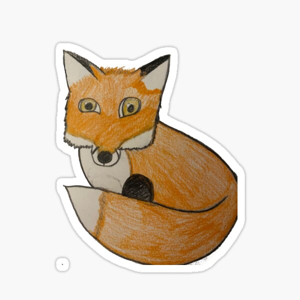 "Foxy" Sticker for Sale by DentistArt2022 | Redbubble