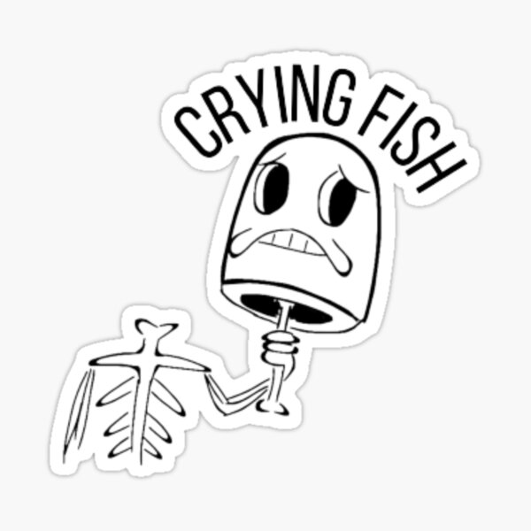 "Crying Fish" Sticker by ZERO-22 | Redbubble