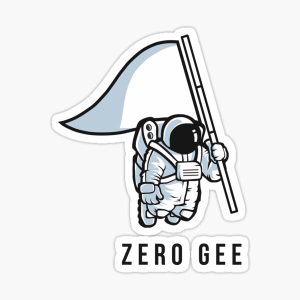 "zero gee" Sticker by DoraHappy | Redbubble