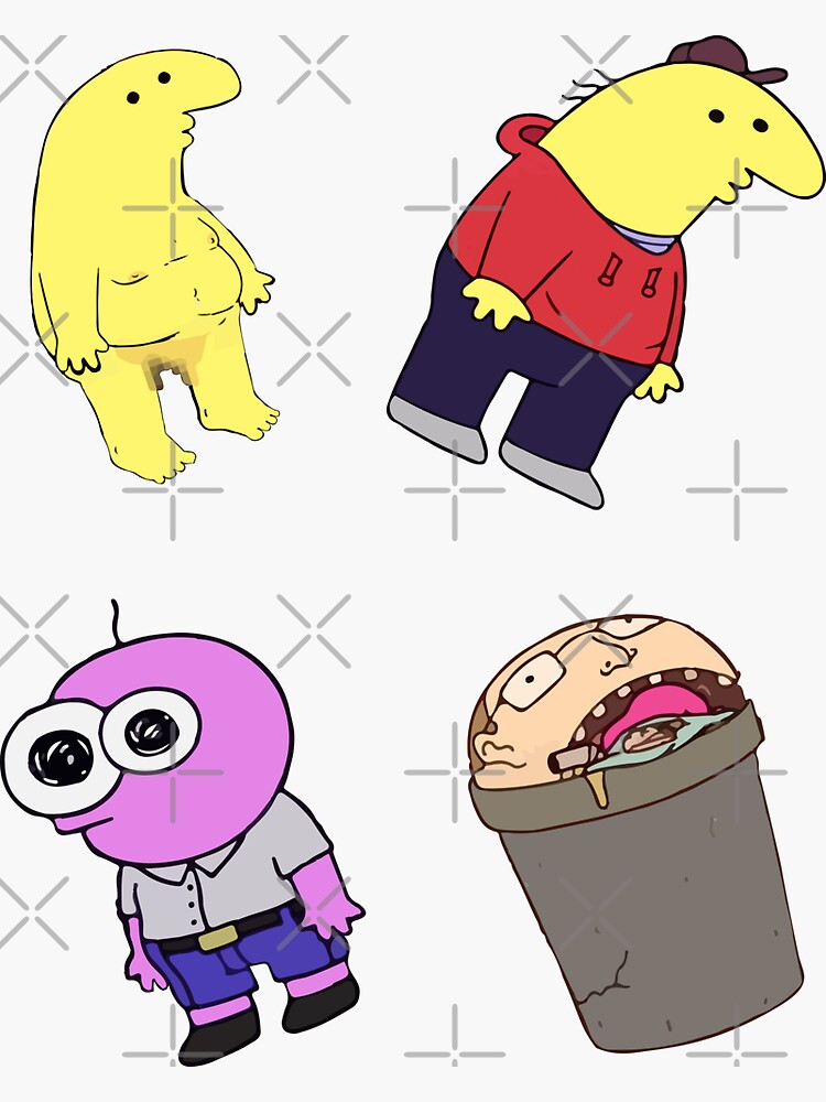 "Smiling friends Glep Charlie" Sticker by Tahoo | Redbubble