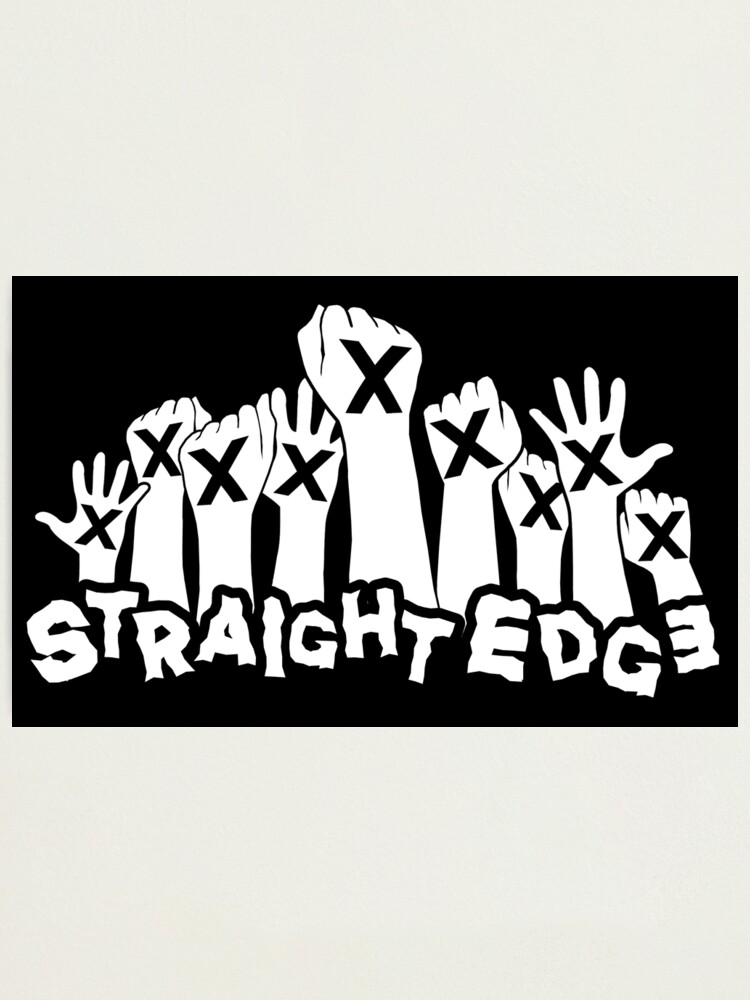 Lámina fotográfica «Straight Edge Hands in the Air Versión en blanco y ...