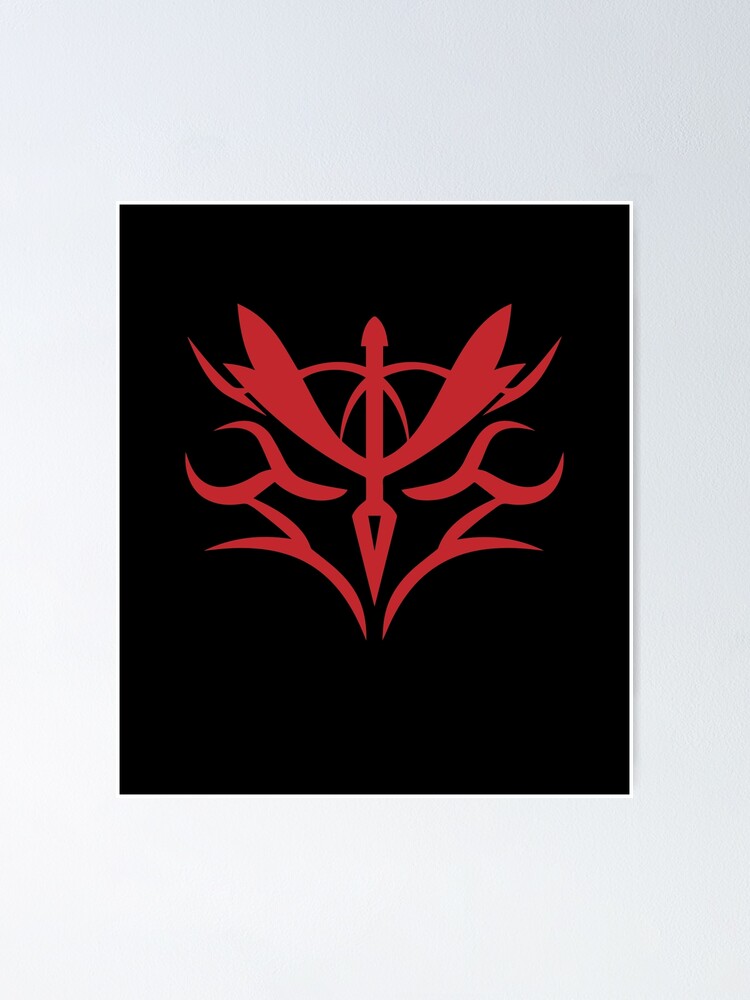 "Fate Stay Night Saber Command Seal logo minimalist art symbol" Poster ...