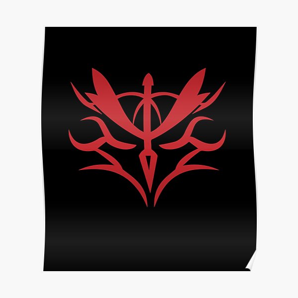 "Fate Stay Night Saber Command Seal logo minimalist art symbol" Poster ...