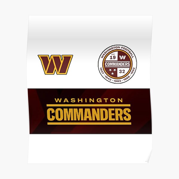 "Washington Commanders " Poster by FootballBubble | Redbubble