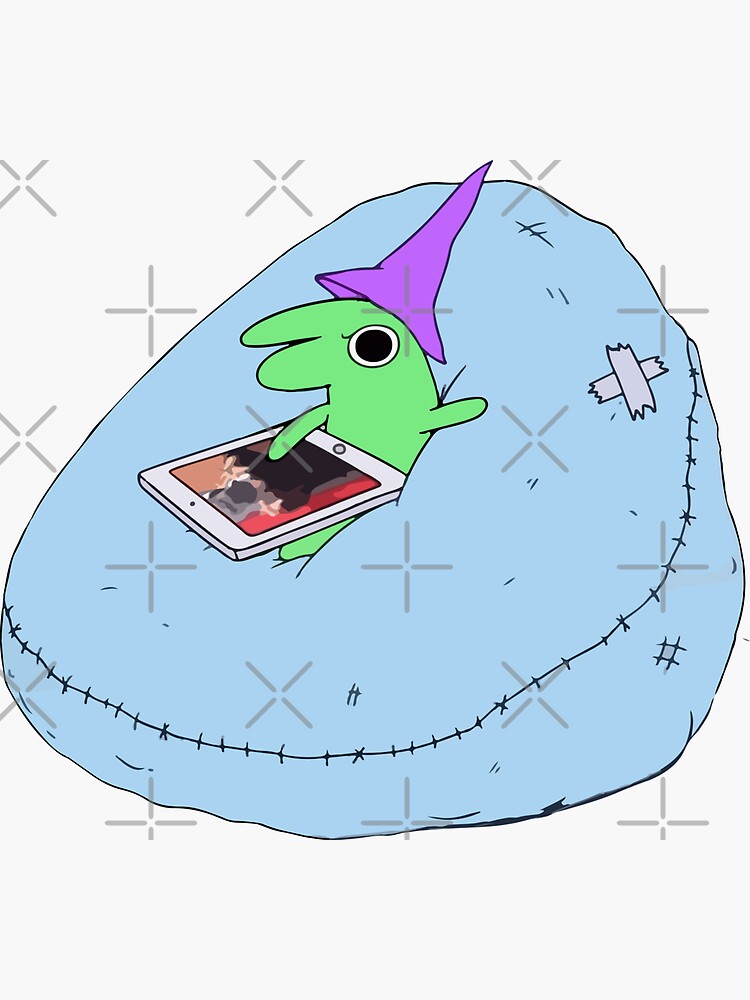 "Smiling friends glep " Sticker by Tahoo | Redbubble