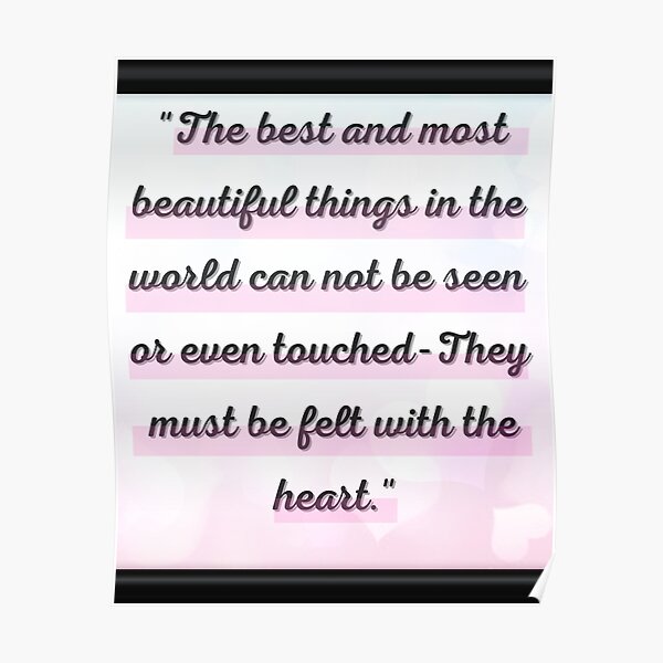 "The best and most beautiful " Poster for Sale by AnnajahsHouse | Redbubble