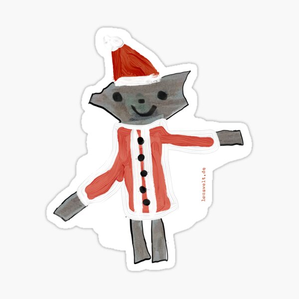 "Lou's World (The Christmas OHa)" Sticker by louswelt | Redbubble