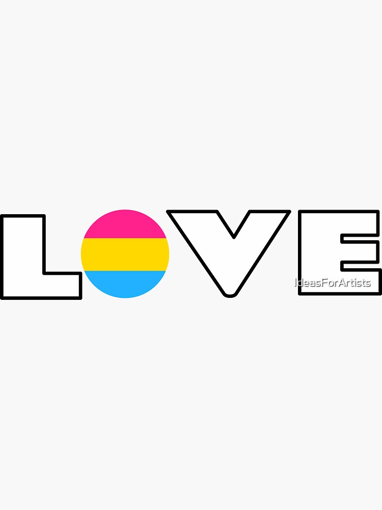 "Love Pansexuality Flag - Pansexual Pan Queer Pride" Sticker for Sale ...