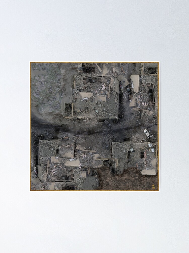 "Modern Ruins Design 001 Battle Map for Tabletop Miniature Gaming RPG ...