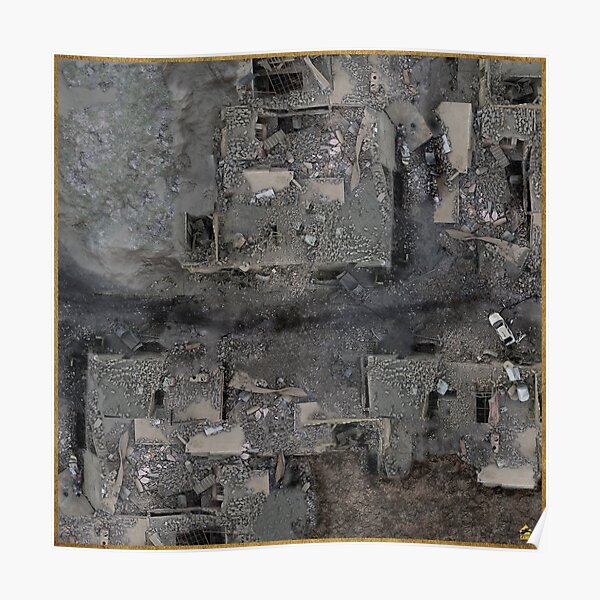 "Modern Ruins Design 001 Battle Map for Tabletop Miniature Gaming RPG ...