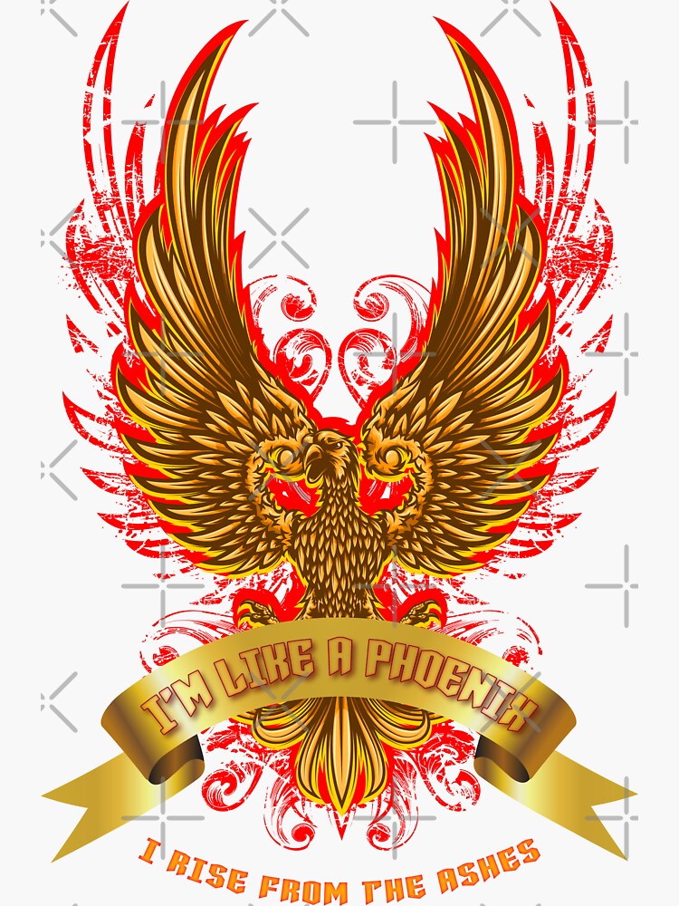 "Phoenix" Sticker for Sale by SerhiiArt | Redbubble