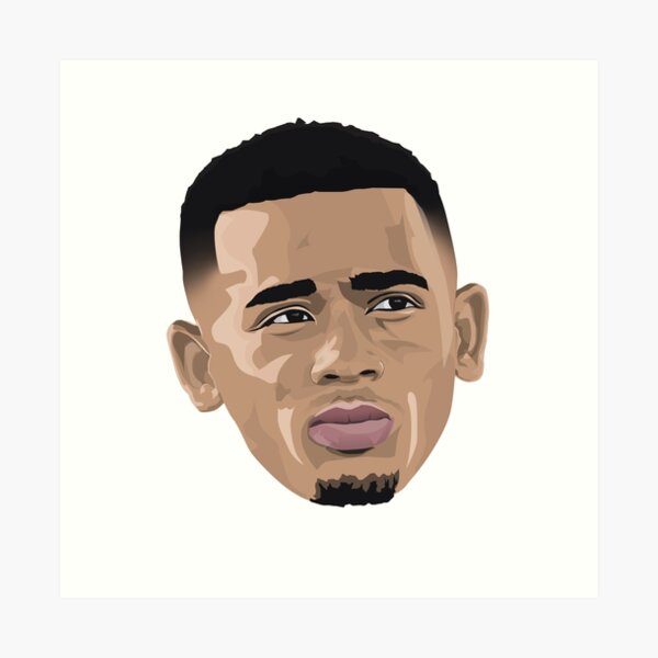 "Gabriel Jesus Vector" Art Print for Sale by jcoledzn | Redbubble