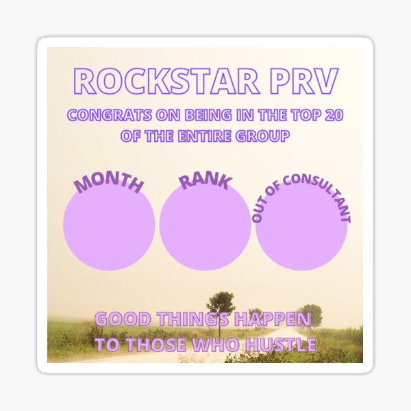 "Rockstar PRV scentsy independent consultant gift sticker" Sticker for ...