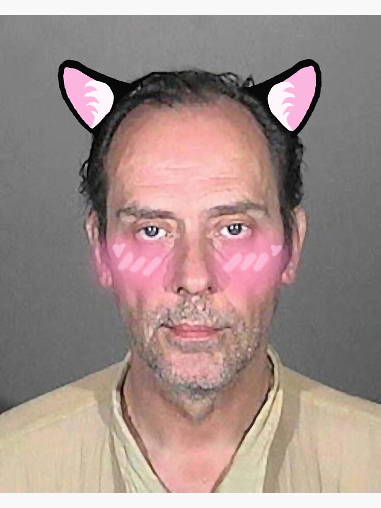 "Catboy Peter Murphy's Mugshot" Sticker by OscarWhitman | Redbubble
