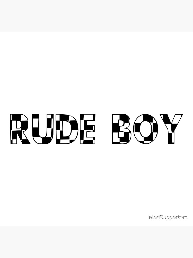 "Rude Boy Two Tone Ska" Poster for Sale by ModSupporters | Redbubble