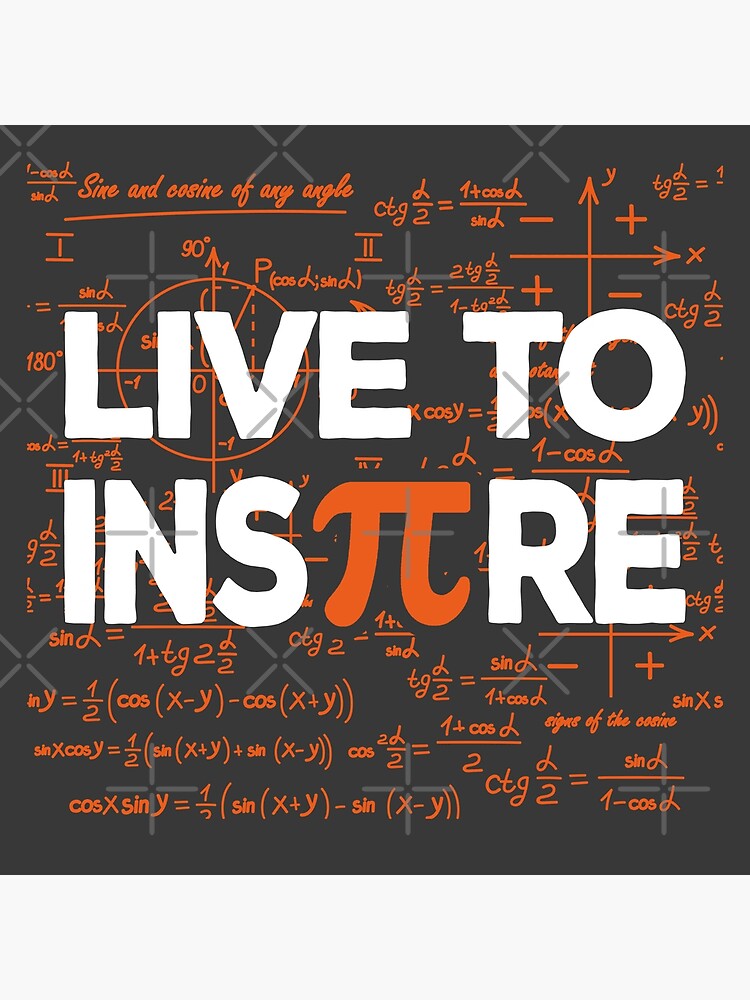 "Live To InsPire Pi 3 14 Math Teacher Student Pi Day Gift" Poster for ...