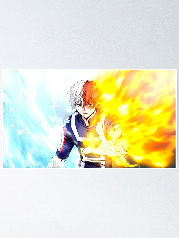 "My Hero Academia - Shoto Todoroki" Poster for Sale by lam93 | Redbubble