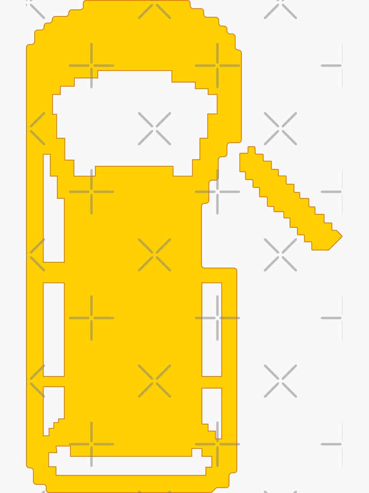 "Yellow Car" Sticker by rulebraker | Redbubble