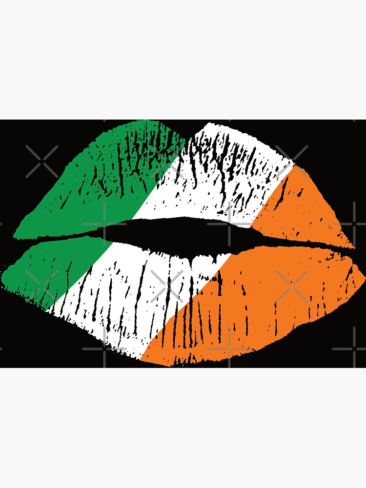 "Irish lips with national colors, for St. Patrick's Day fans" Sticker ...