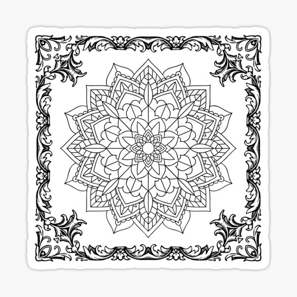 "Line art" Sticker by ramgopal123 | Redbubble