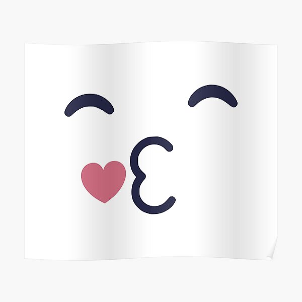"Smiley kissy face kawaii" Poster for Sale by Nacerrr | Redbubble