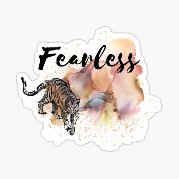 "Stand your ground, be fearless" Sticker by katra88 | Redbubble