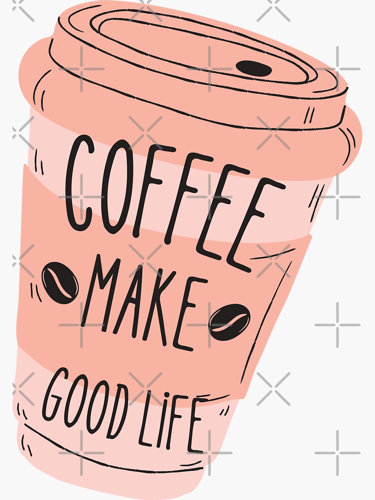 "Coffee Make Pink Tumbler | VSCO Aesthetic" Sticker by ISayHeaven ...